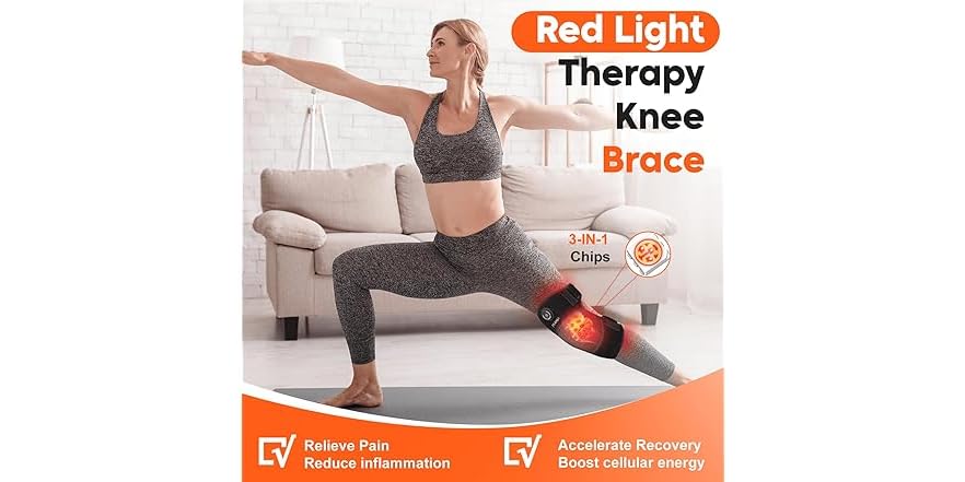Cordless Red Light Heated Knee Brace