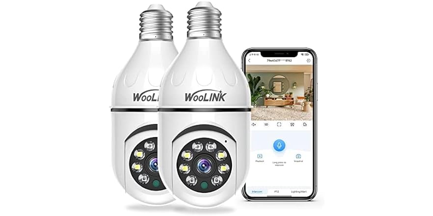 WOOLINK Light Bulb Security Camera 3MP