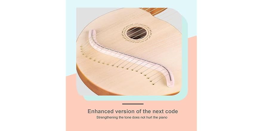 8 PC 21 Strings Lyre Harp & Accessories