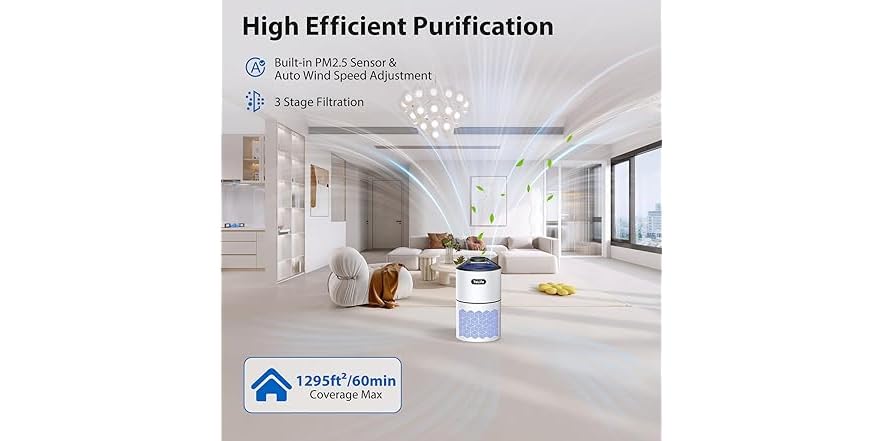 Tolife BC0513231202 Tolife Air Purifiers for Home (Open Box)