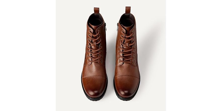 Amazon Essentials Mens Cap Toe Combat Boots