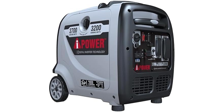 A-iPower AP3700i 3700 Watt Inverter Generator Grey