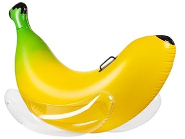ZoneInflatable Banana Pool Float Rocker- Choose Size