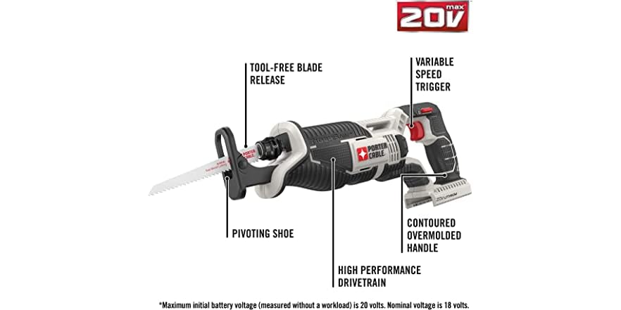Porter Cable 20V MAX Reciprocating Saw