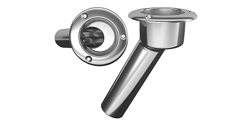 30° Rod and Cup Holder - Open - Round Top