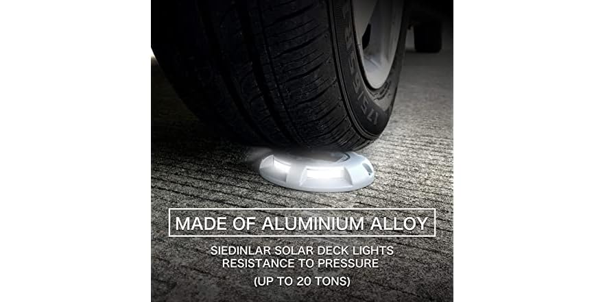 Boundaries Solar Deck Lights, 4 Pack