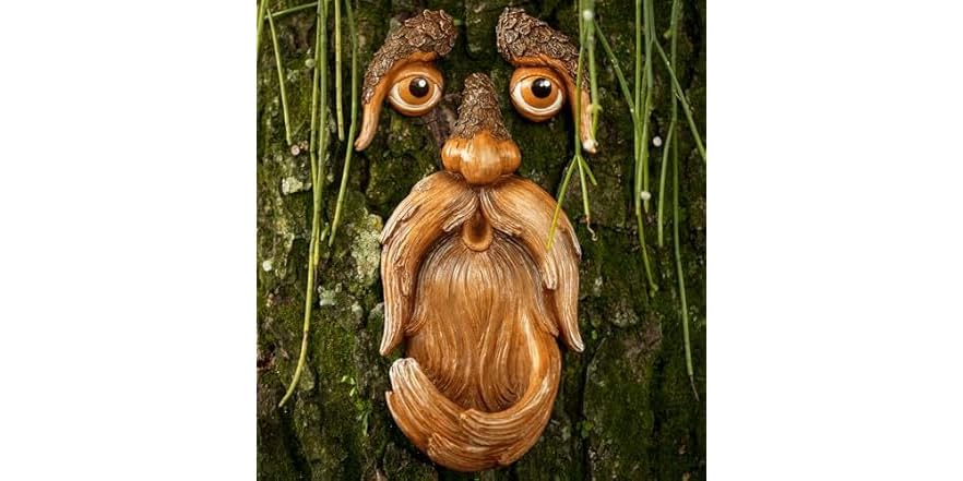 Outdoor Tree Face Décor Face