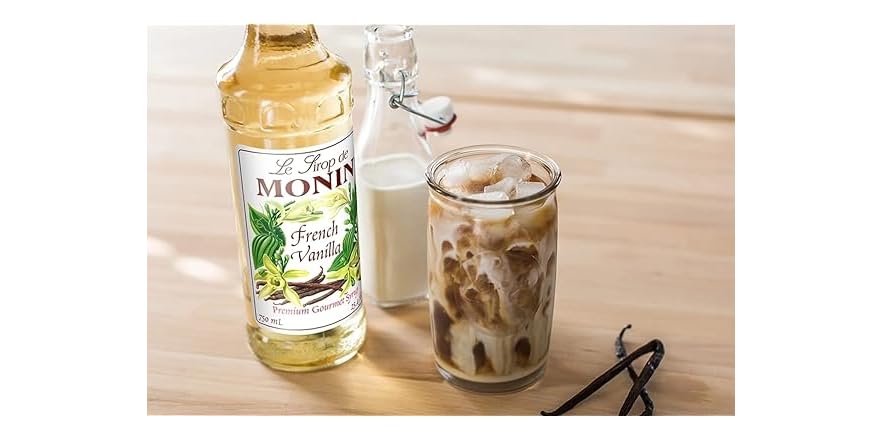 Monin Syrups 1 Liter Bottles 3pk w/Pumps