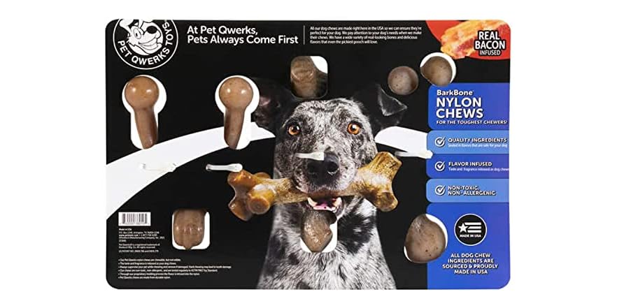 Bark Bone Pet Qwerks Toys