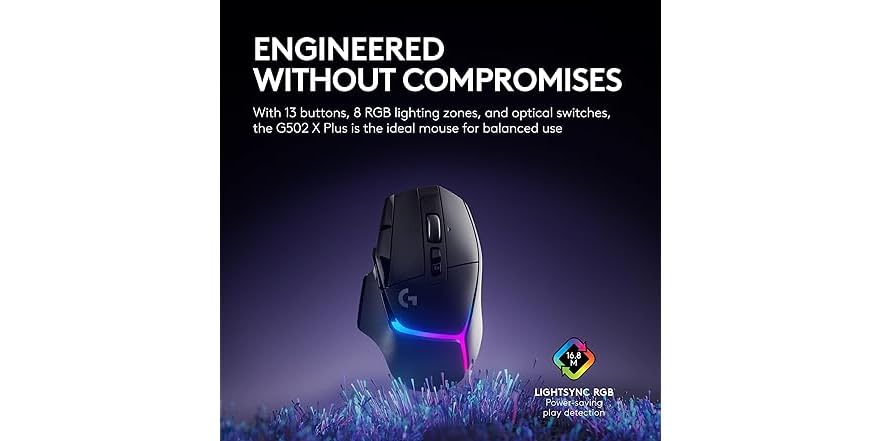 Logitech G502 X Plus Wireless Gaming Mouse