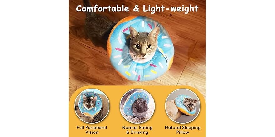 Footfox Cat Cone Donut Collar Soft