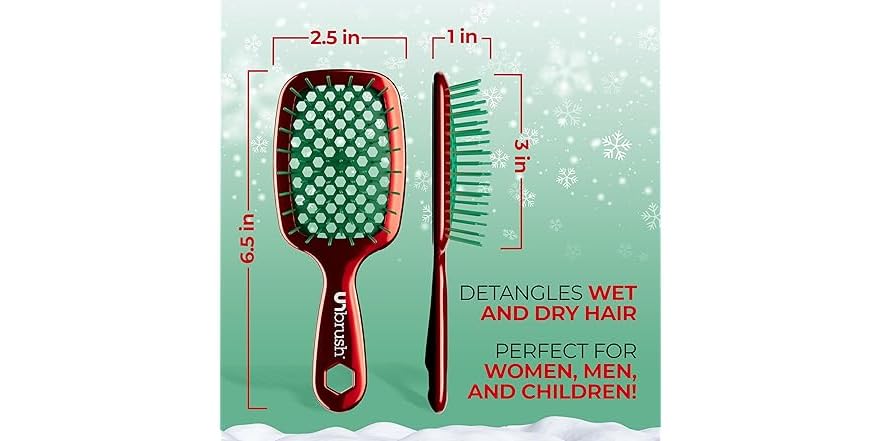 UNbrush Mini Holiday Hair Brush for Pain