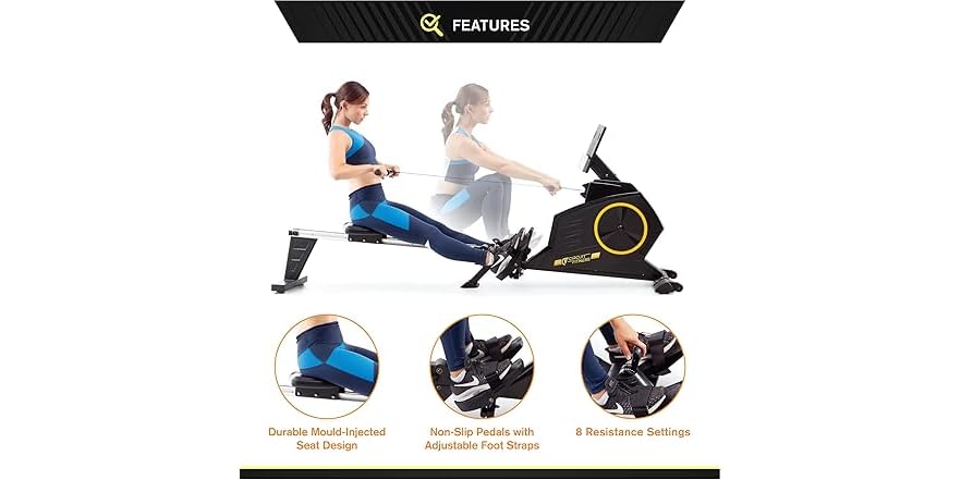 Circuit Fitness Deluxe Magnetic Rowing Machine