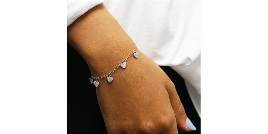 Silver Heart Adjustable Bracelet