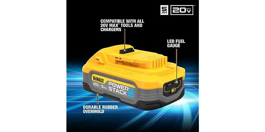 DEWALT DCBP520C Powerstack 20V MAX 5Ah Battery Kit