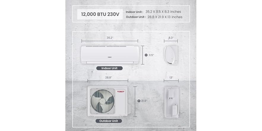 TOSOT 12,000 BTU Mini-Split Air Conditioner