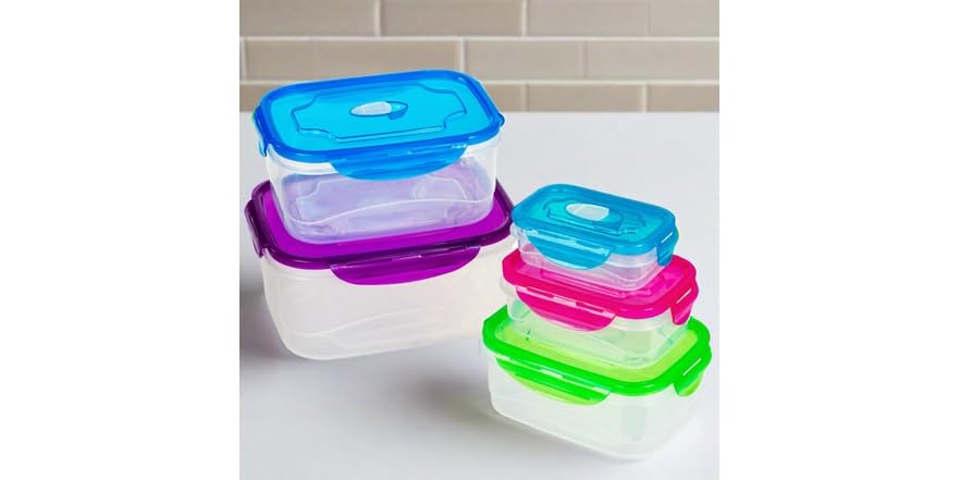 Jumbo Rectangle Plastic Container Set
