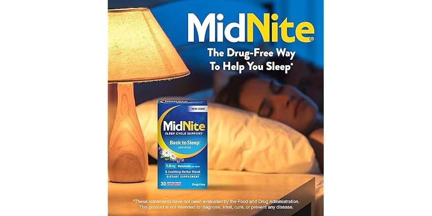 Midnite MDI-35030 4 Pack Back To Sleep, Melatonin 4 Pack