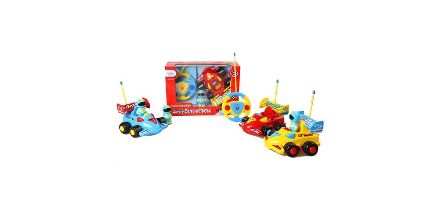 Playdate Toys Cartoon RC Kids Race Car