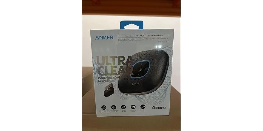 Anker B089T23MZG Anker PowerConf+ Bluetooth Speakerph (Open Box)