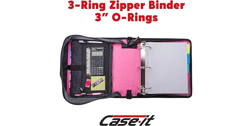 Case-it Mighty Zip Tab Zipper Binder