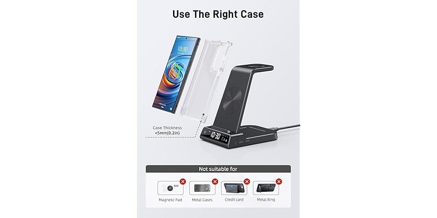 3-in-1 Android Wireless Charging Station