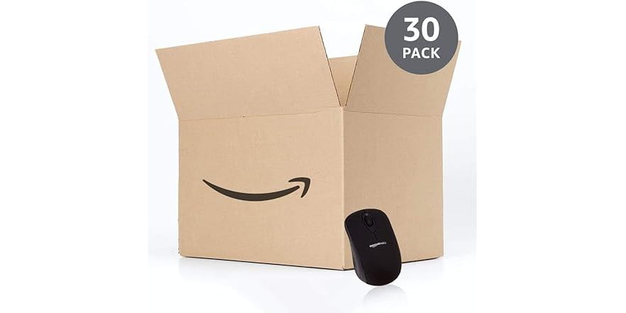Amazon Basics 2.4 Ghz Wireless Mouse, 30 Pack