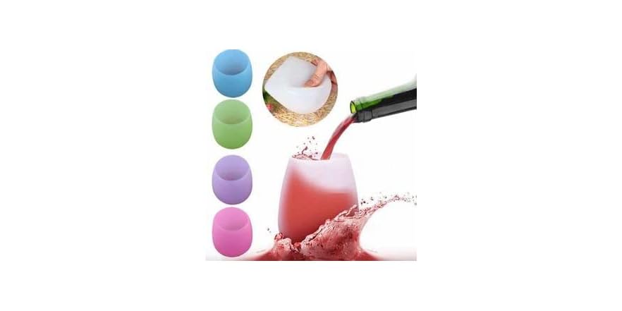 Shark Skins Silicone Wine Glasses