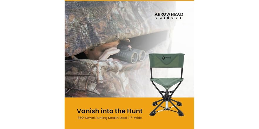 ARROWHEAD OUTDOOR Swivel Hunting Stool