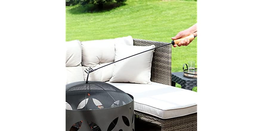 Sunnydaze Steel Fire Pit Poker Stick