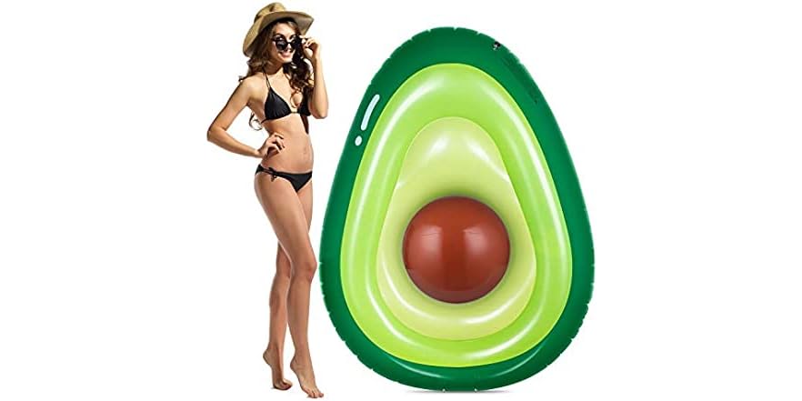 Obuby Inflatable Avocado Pool Float
