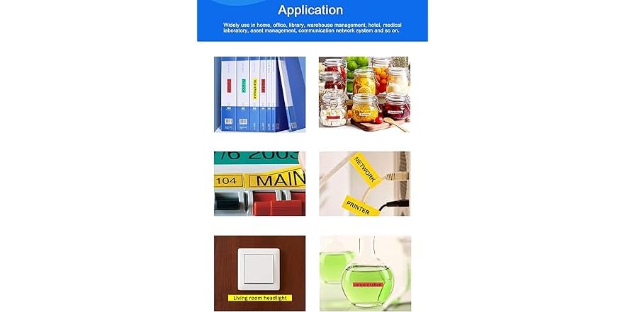 8 Pack P-touch Label Maker Tape