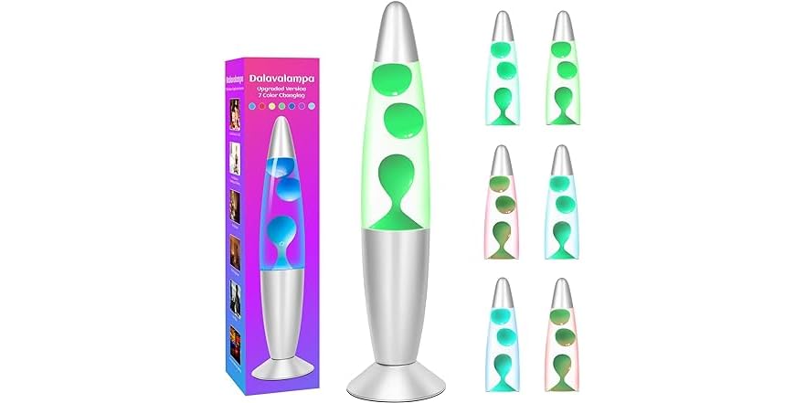 LED Color Changing Liquid Motion Lamp, Green