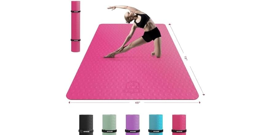 72"x48" Extra large yoga mat
