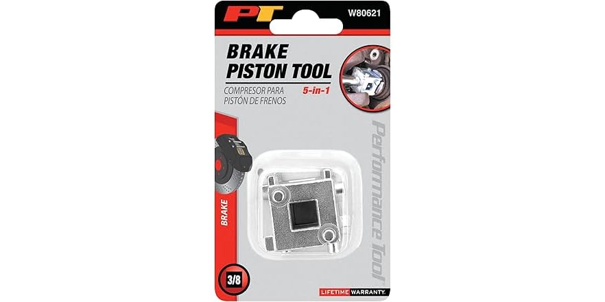 Performance Tool 3/8" Drive Disc Brake Piston Tool
