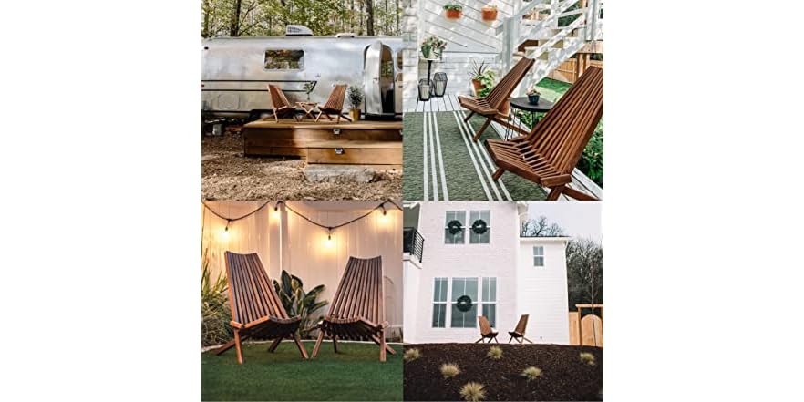 CleverMade Tamarack Folding Wooden Chair