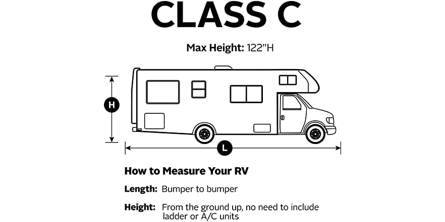 Classic Accessories Class C RV Cover