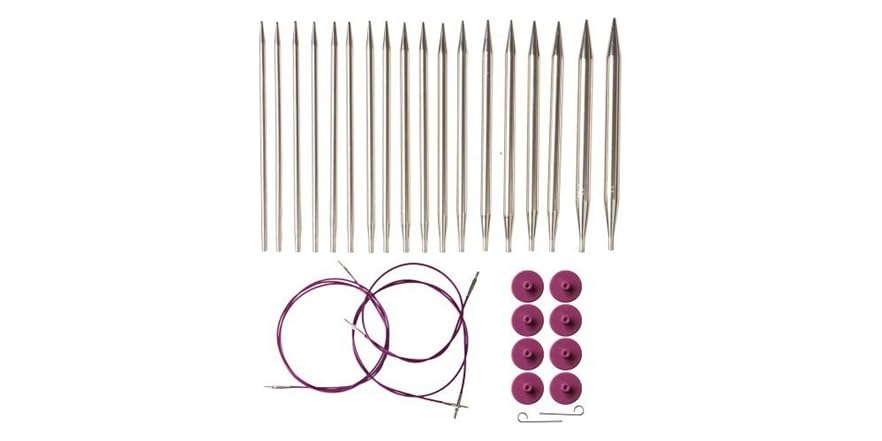 Nickel Plated Knitting Needle Set