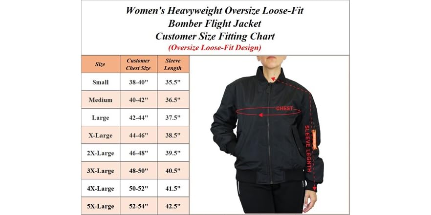 Womens Loose Fit Oversize Flight Jacket