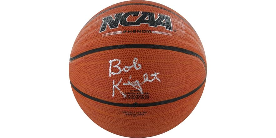 Bob Knight Signed NCAA Wave Basketball