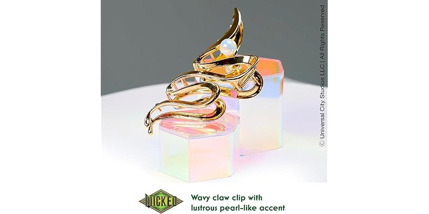 Wicked Gold Hair Claw Clip