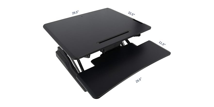 30" Desk Riser w/ Tiltable Keyboard Tray