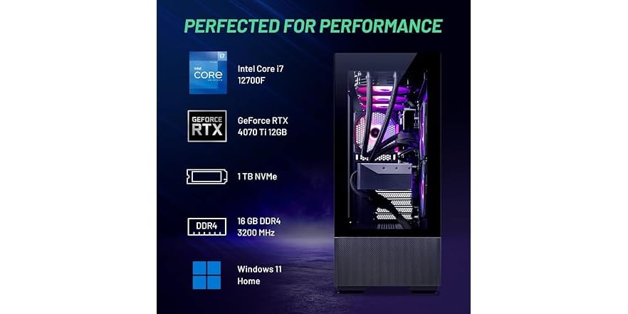 Skytech Gaming PC (i7-12700F RTX 4070 Ti)