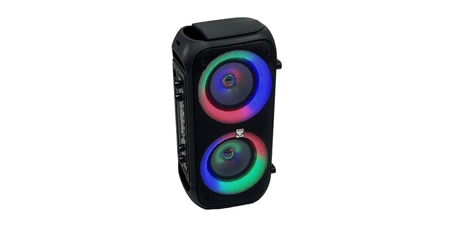 KODAK 6.5" Double-Woofer Party Speaker w/ Mic