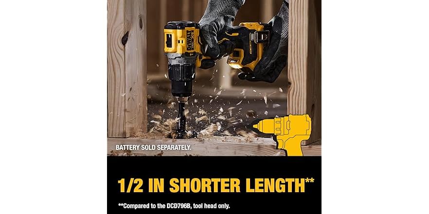 DEWALT DCD805B 20V MAX Hammer Drill 1/2" brushless