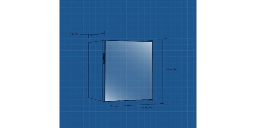 Freestanding 33 Bottle Shadow Series Wine Fridge