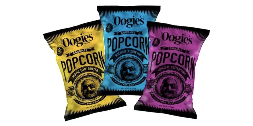 (18 Pack) Oogie's Snacks Variety Pack Popcorn