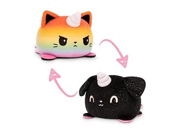 TeeTurtle Reversible Cat + Dog Plushie