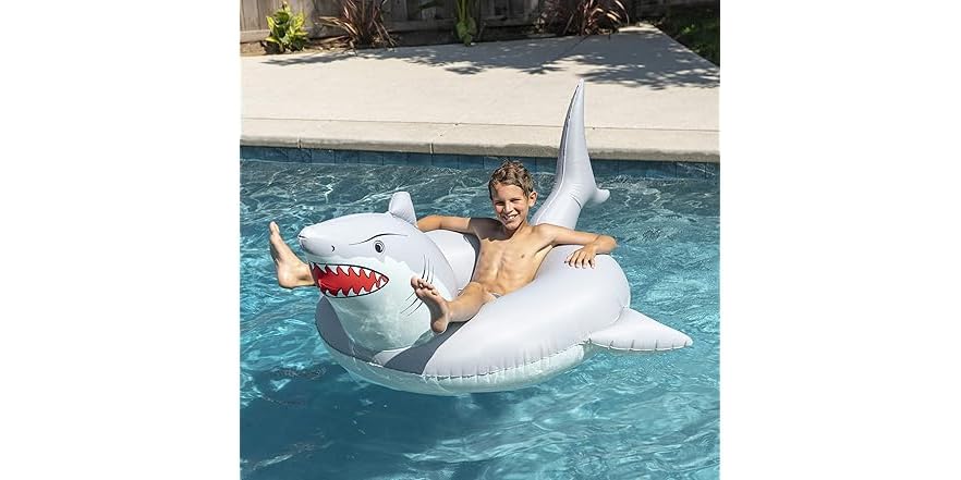 GoFloats Shark Pool Float