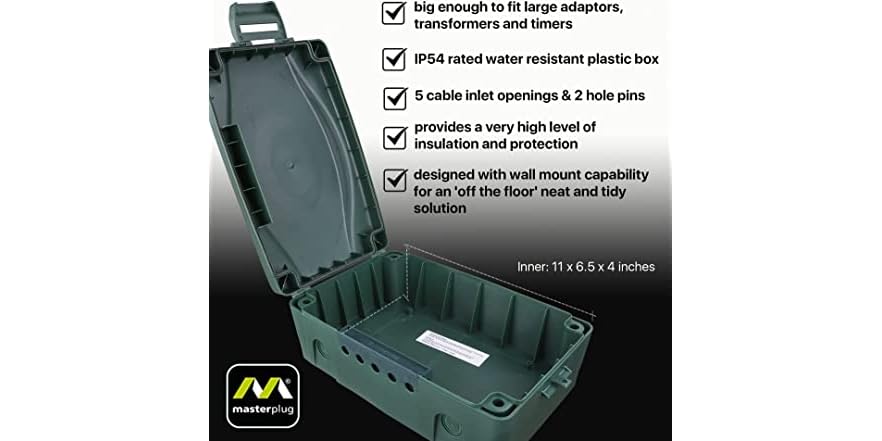 Masterplug Weatherproof Cord Protector Box